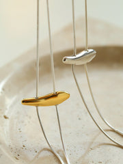 925 Sterling Silver Adjustable Pull-Chain Necklace Minimalist ...