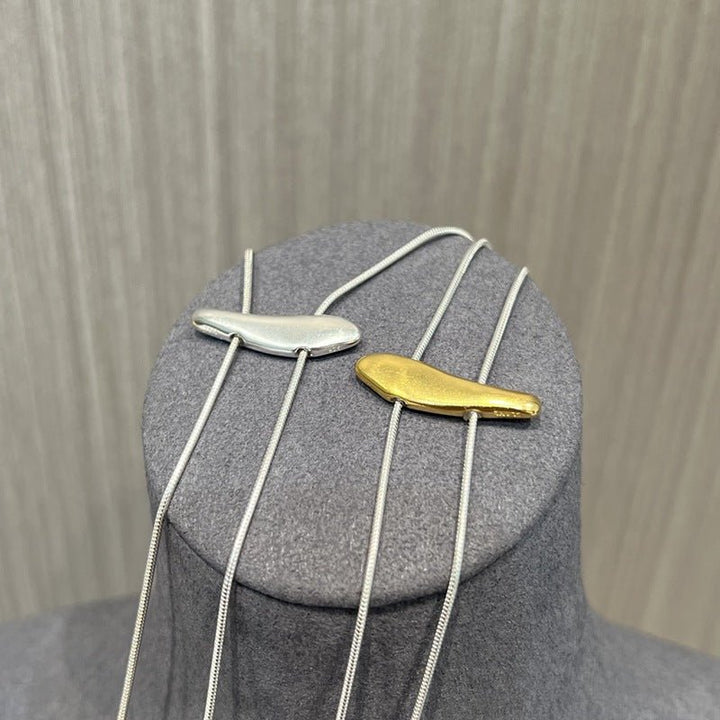 925 Sterling Silver Adjustable Pull-Chain Necklace Minimalist ...