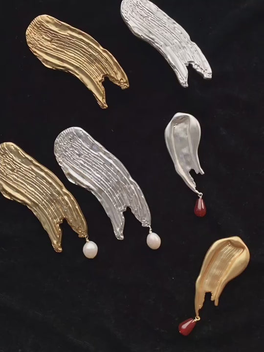 Paint Pen Paint Water Drop Pearl Brooch - floysun