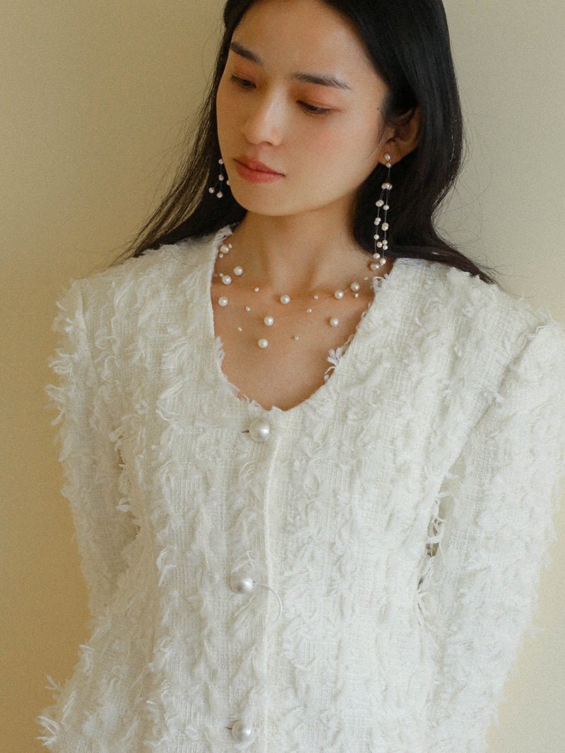 Vintage Baroque Pearl Choker Necklace - floysun